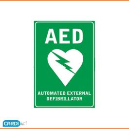 AED Poly Wall Sign - SafePak Workwear & Safety