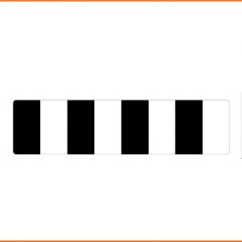 D4-5 Obstruction Marker Sign - 1800x450mm - Class 1 Reflective Aluminium