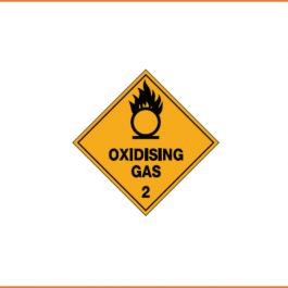 Hazchem Sign - Oxidising Gas 2 at SafePak Industrial Supplies