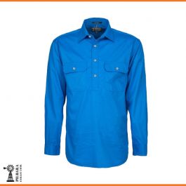 RM200CF Pilbara Mens Closed Front Long Sleeve Shirt at SafePak Workwear ...